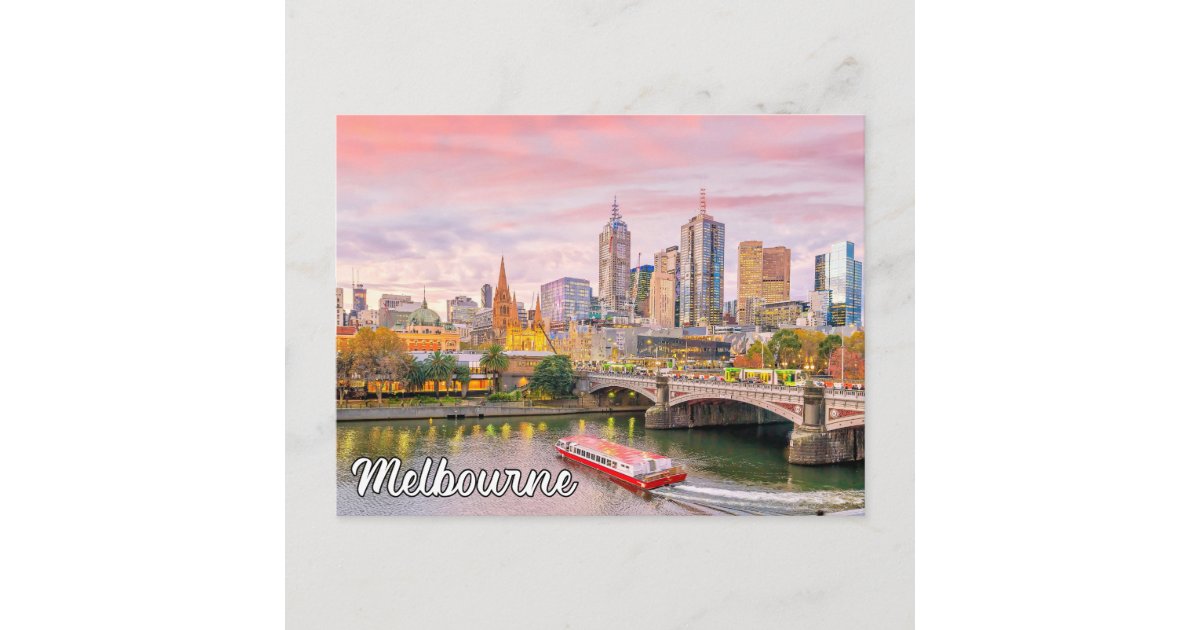 Beautiful Melbourne, Australia Postcard | Zazzle