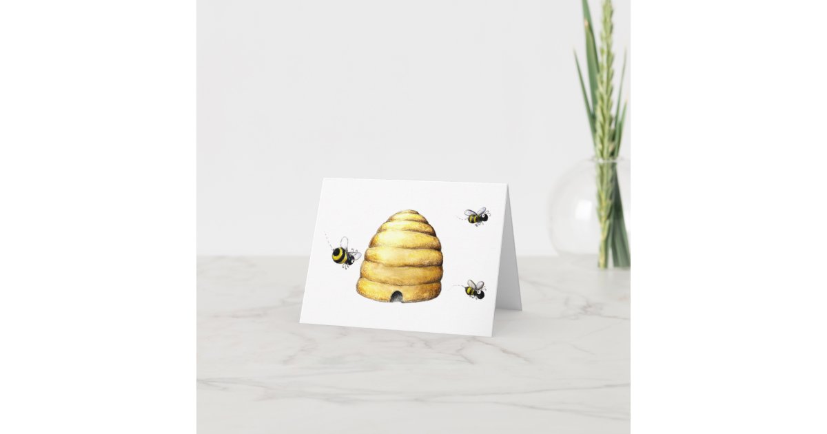 Bee Hive Card | Zazzle.com.au