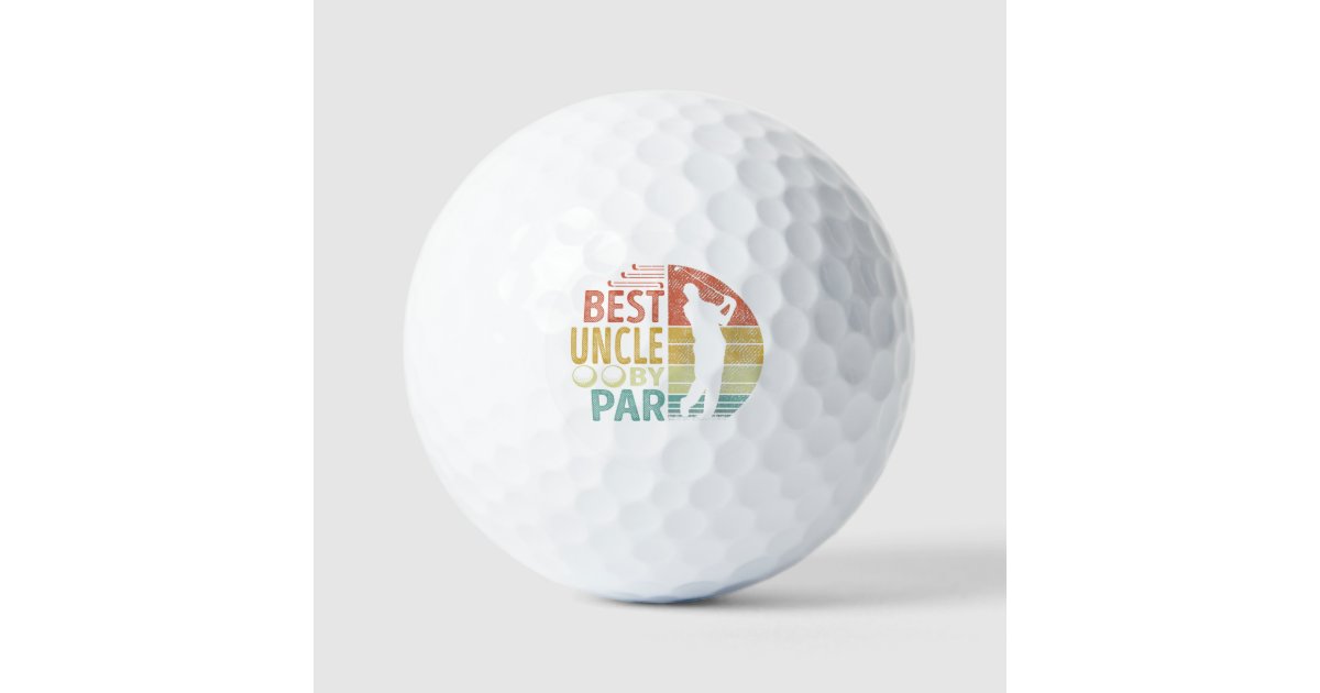 Best UNCLE By Par Golf Golfer Balls | Zazzle