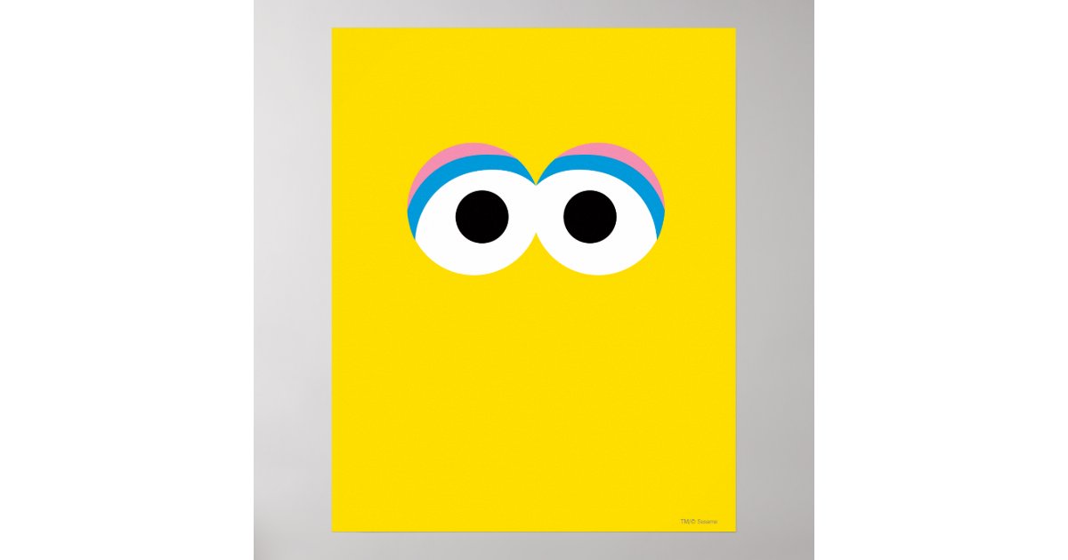 Big Bird Big Face Poster | Zazzle