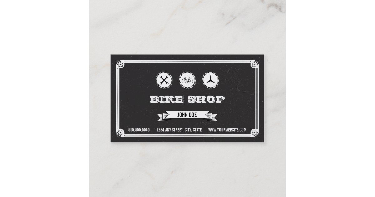 Bike Shop Business Card | Zazzle