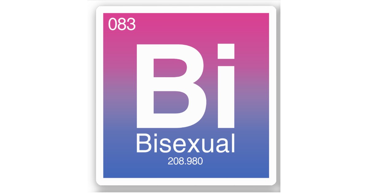 Bisexual Periodic Table Element | Zazzle
