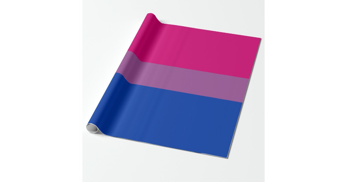 Bisexual Pride (Bi Flag) Wrapping Paper | Zazzle