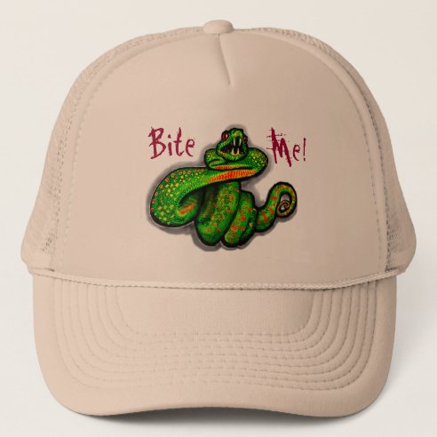 Bite Me Hats & Caps | Zazzle AU