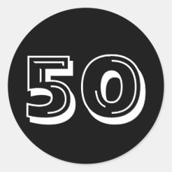 50 Years Stickers | Zazzle AU