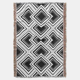 Black Art Deco Blankets - Throw, Fleece & Sherpa Blankets | Zazzle.com.au