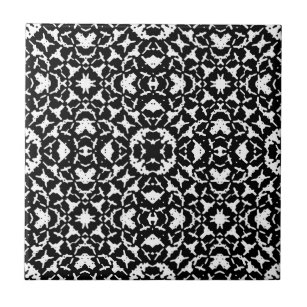 Black And White Geometric Decorative Ceramic Tiles | Zazzle.com.au