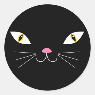 Black Face Stickers | Zazzle AU