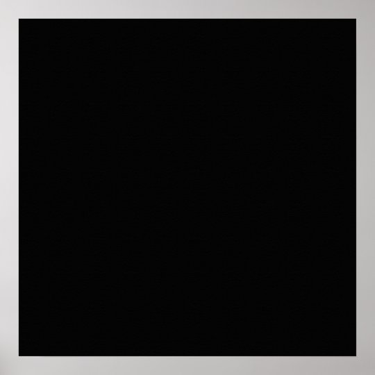 Black Colour Plain Pitch Black Background Space Poster | Zazzle.com.au