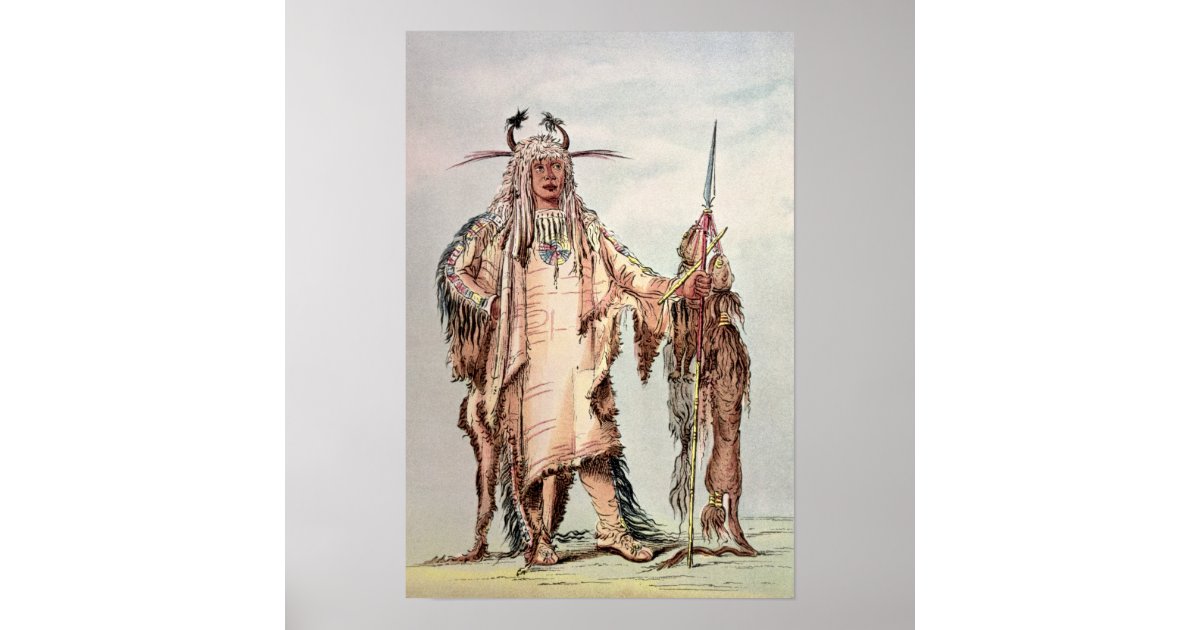 Blackfoot Indian Pe-Toh-Pee-Kiss, The Eagle Ribs Poster | Zazzle