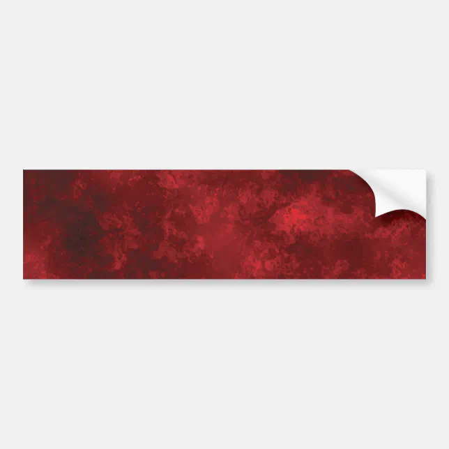 BLANK RED CREATE YOUR OWN BUMPER STICKER | Zazzle
