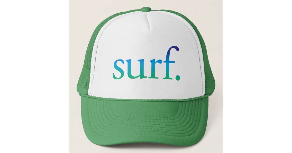 Blue and Green Beach Surf Tropical California Hat | Zazzle