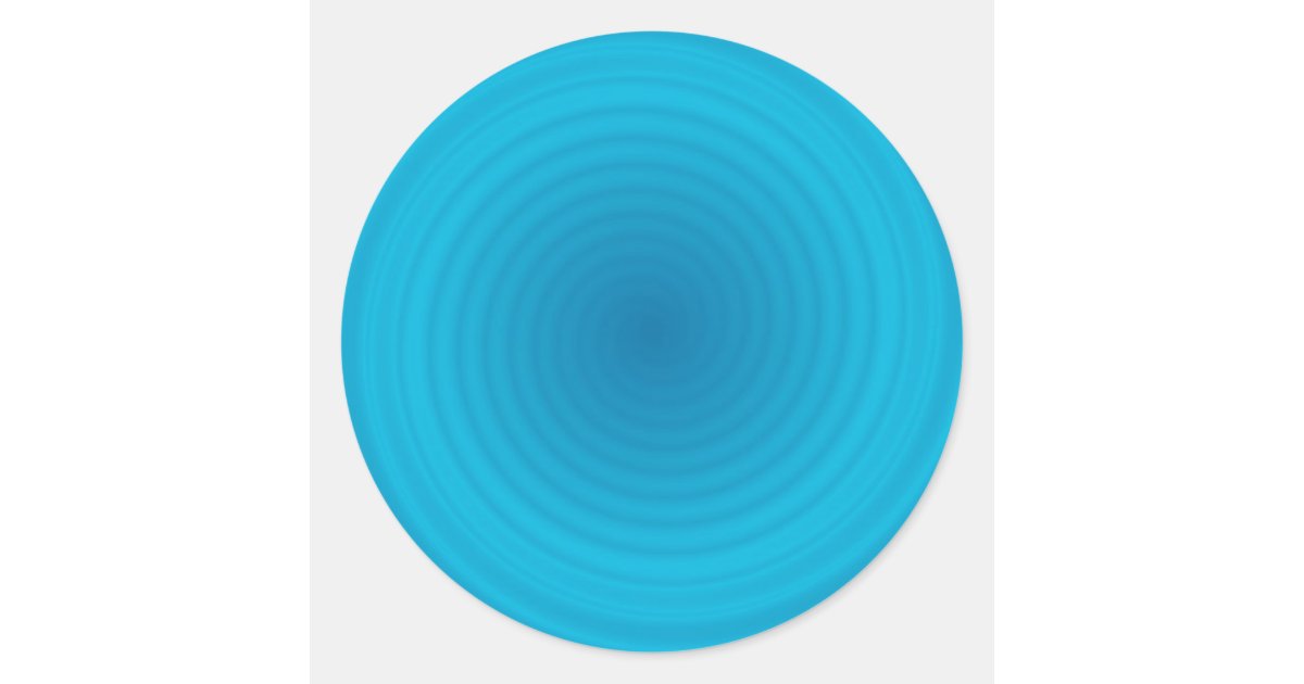 Blue Colour Blank Template Custom Trendy Elegant Classic Round Sticker ...