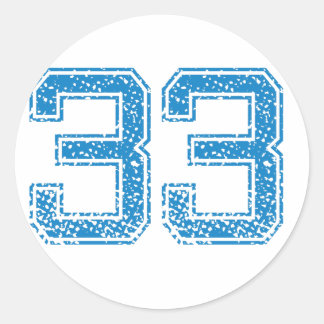Number Thirty Three Stickers & Sticker Designs
