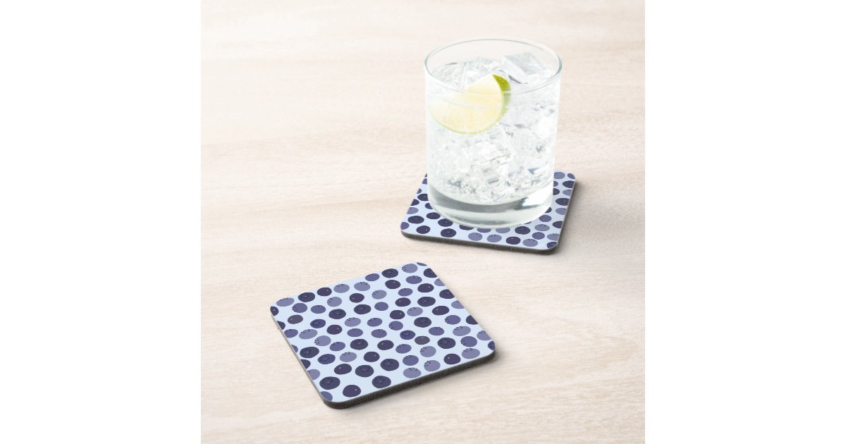 Blueberry Pattern Coaster | Zazzle