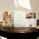 Boho Wildflower Beige All in One QR Code Wedding Tri-Fold Invitation ...