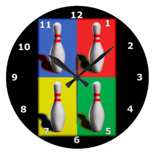 Bowling Wall Clocks | Zazzle.com.au
