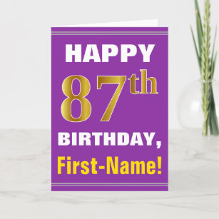 87th Birthday Cards | Zazzle.com.au