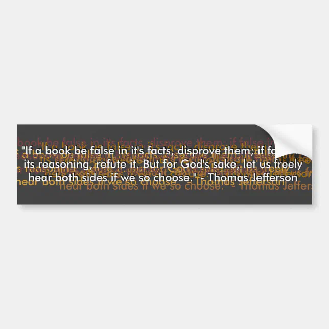 Both Sides Bumper Sticker | Zazzle