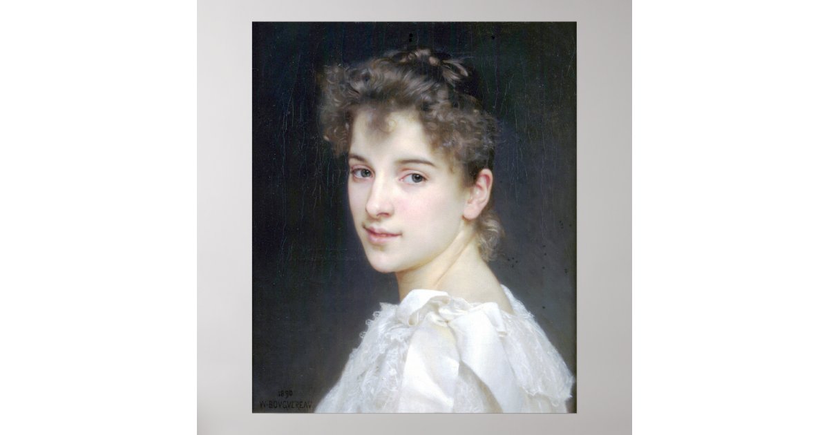 Bouguereau - Portrait de Gabrielle Cot Poster | Zazzle