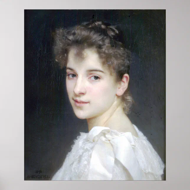 Bouguereau - Portrait de Gabrielle Cot Poster | Zazzle