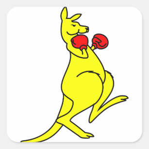 Boxing Kangaroo Stickers | Zazzle AU