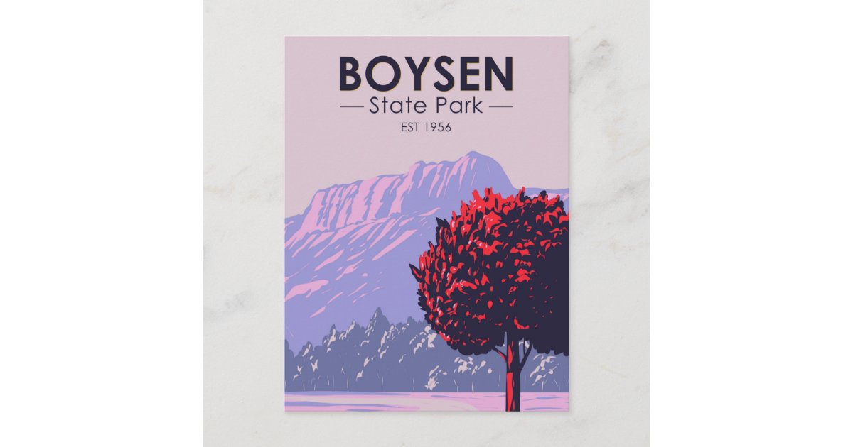 Boysen State Park Wyoming Vintage Postcard | Zazzle