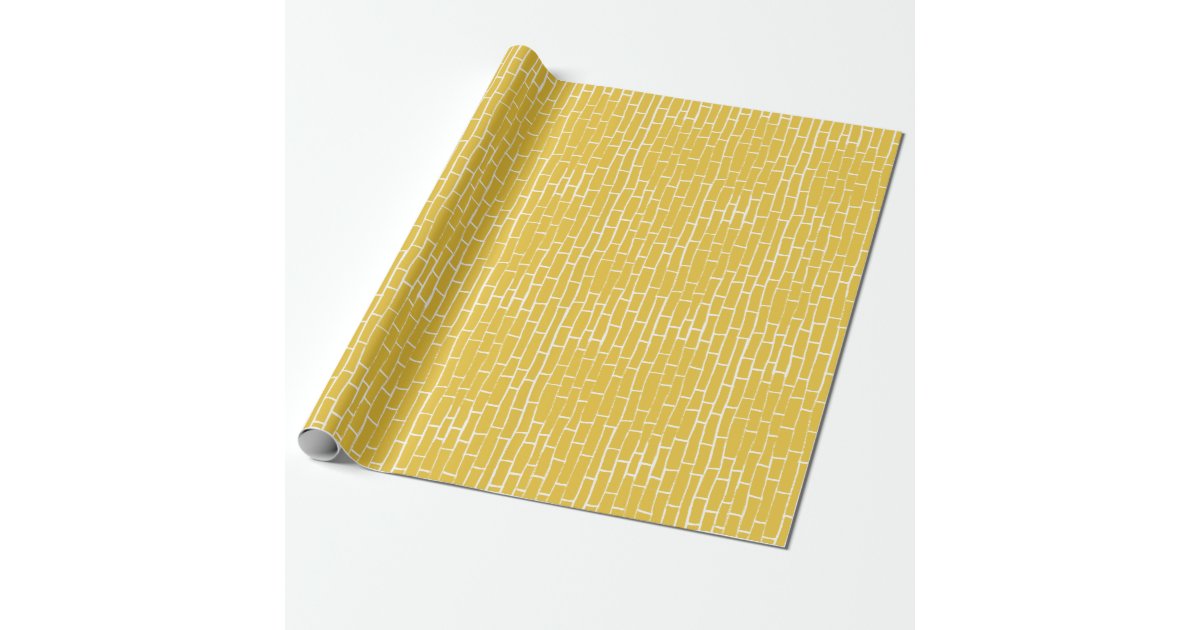 Brick Road - Yellow & transparent Wrapping Paper | Zazzle