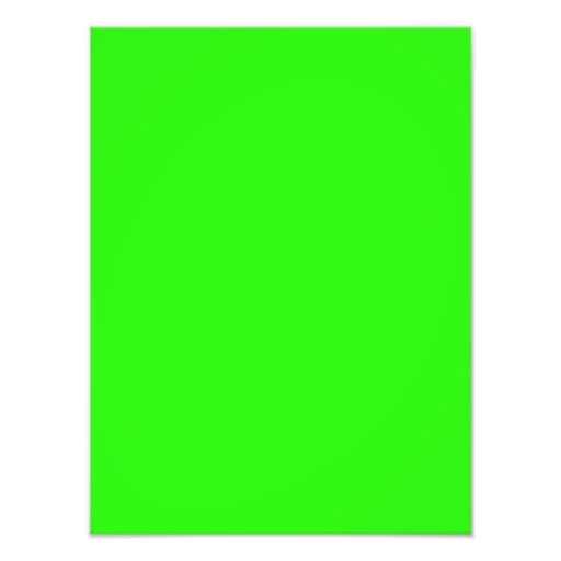 Bright Neon Green Colour Trend Blank Template | Zazzle