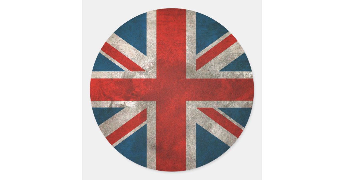 British Union Jack Classic Round Sticker | Zazzle