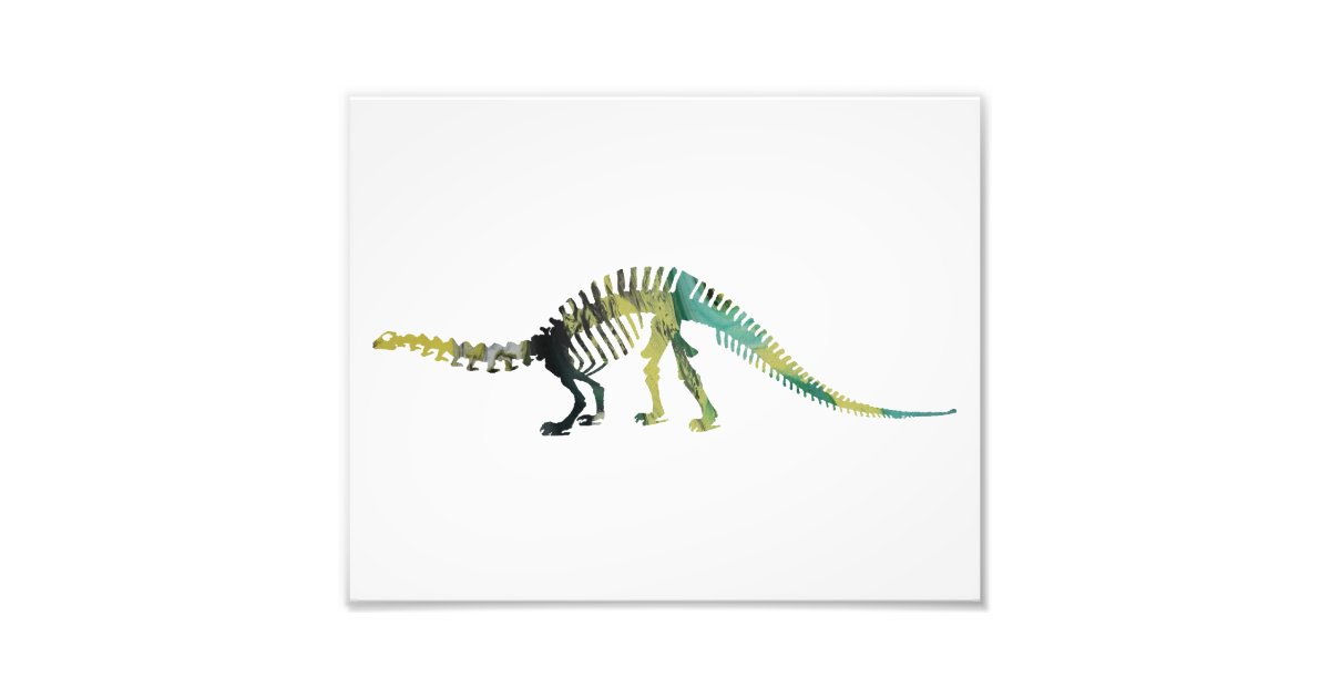 brontosaurus skeleton photo print | Zazzle
