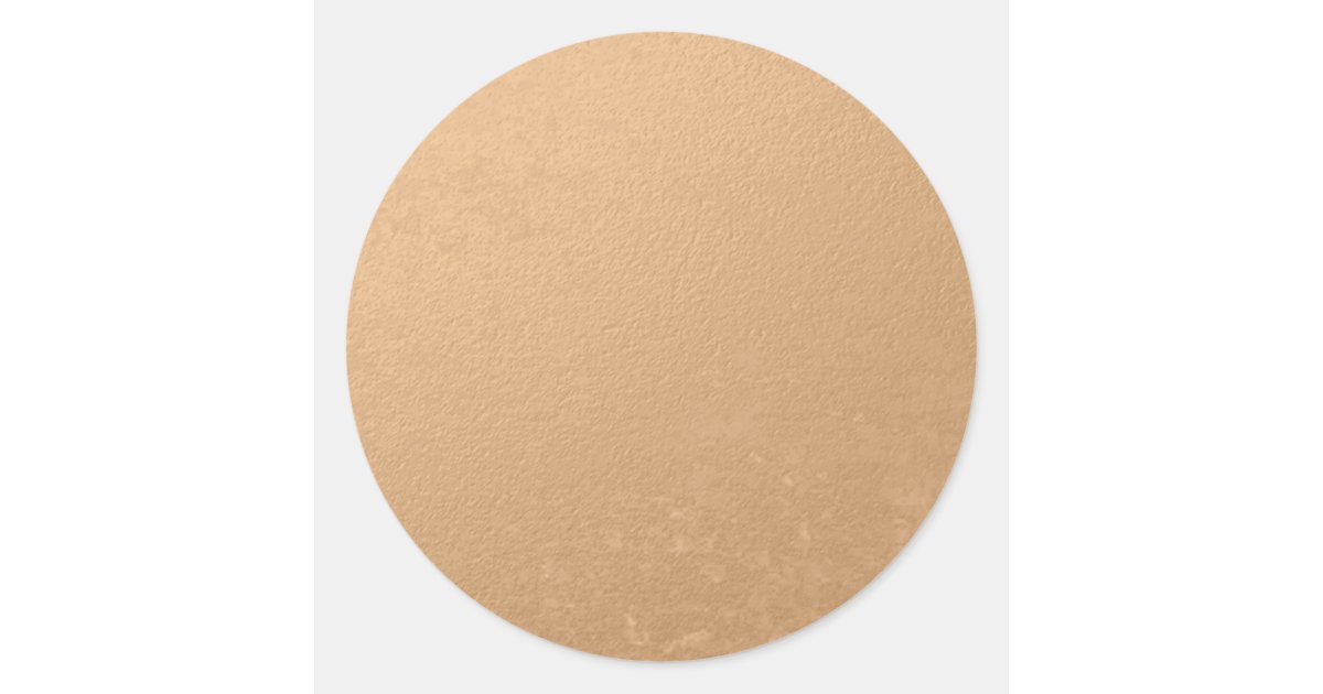 Bronze Foil Printed Classic Round Sticker | Zazzle