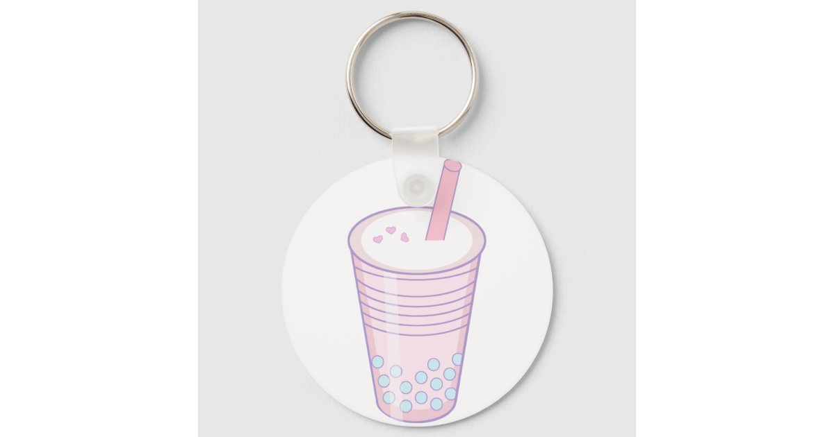 Bubble Tea Key Ring | Zazzle