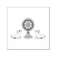 Buddha Dharma Wheel & Deers Self-inking Stamp | Zazzle