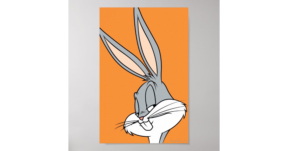 BUGS BUNNY™ Sideways Glance Poster | Zazzle