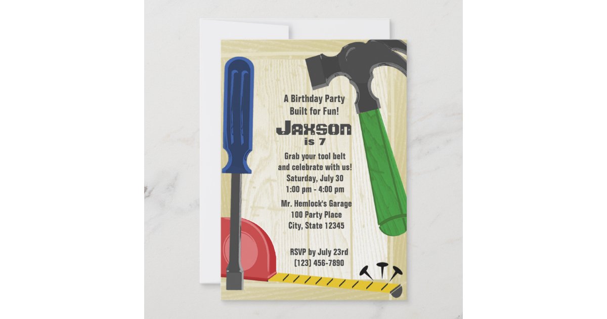 Building Party Invitation | Zazzle