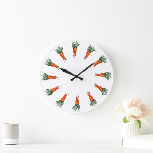 Carrot Wall Clocks | Zazzle.com.au