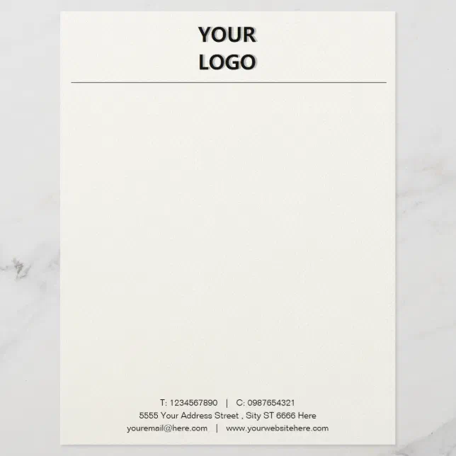 Business Letterhead Template Design Your Own | Zazzle