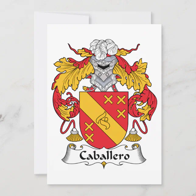 Caballero Family Crest | Zazzle