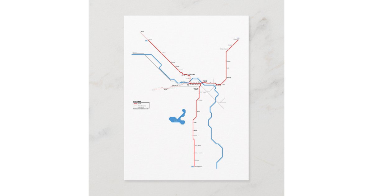Calgary subway postcard | Zazzle