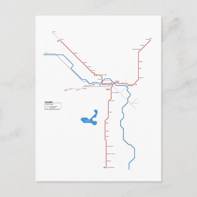 Calgary subway postcard | Zazzle