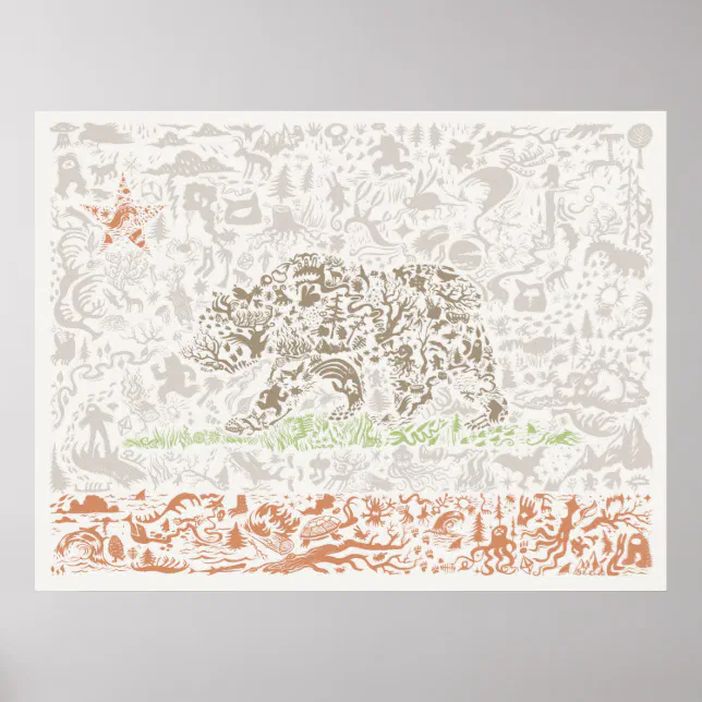 California State Flag Poster | Zazzle