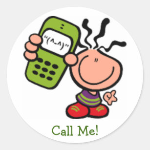 Telephone Cartoons Stickers | Zazzle AU