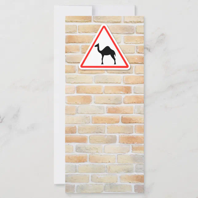 Camel warning sign | Zazzle