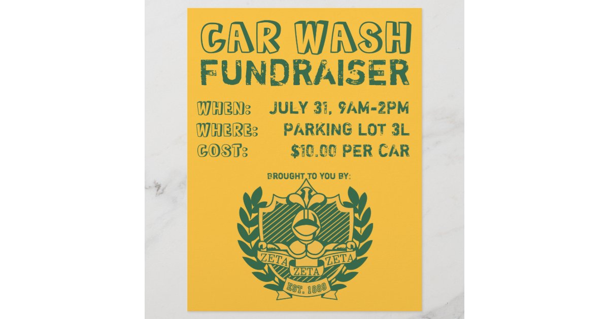 Car Wash Fundraiser Flyer | Zazzle