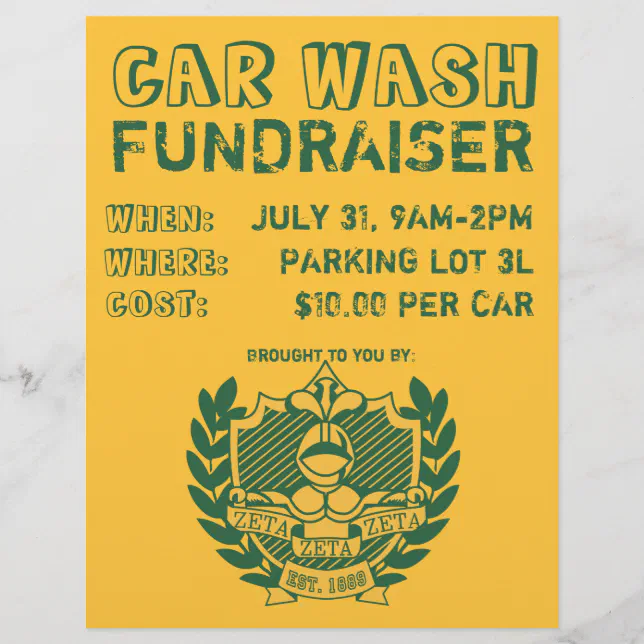 Car Wash Fundraiser Flyer | Zazzle