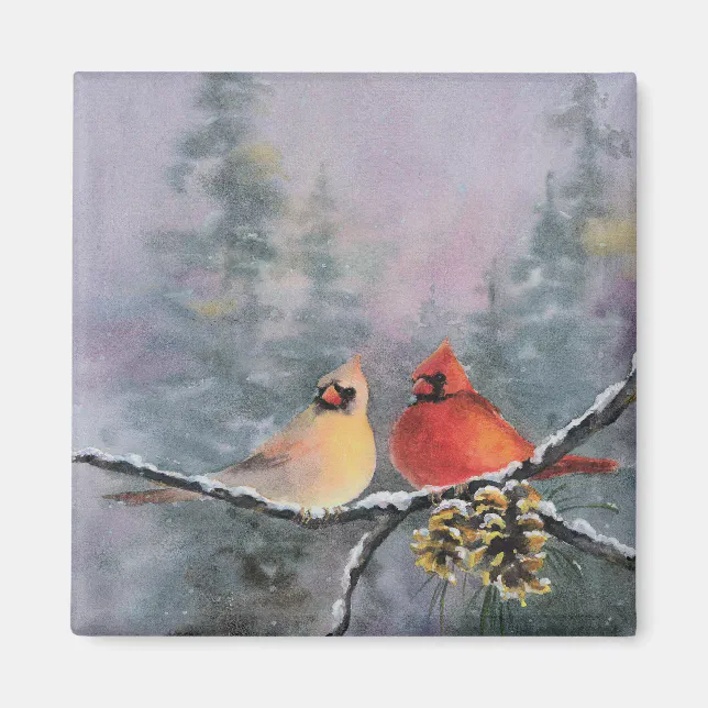 CARDINALS by SHARON SHARPE Magnet | Zazzle