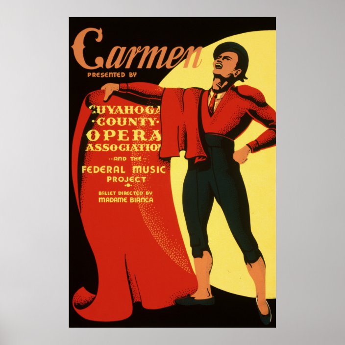 Carmen, the Opera Poster | Zazzle.com.au