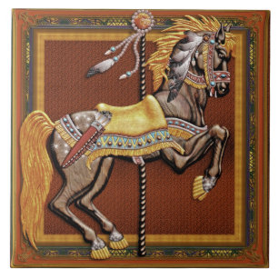 Carousel Horse Decorative Ceramic Tiles | Zazzle.com.au