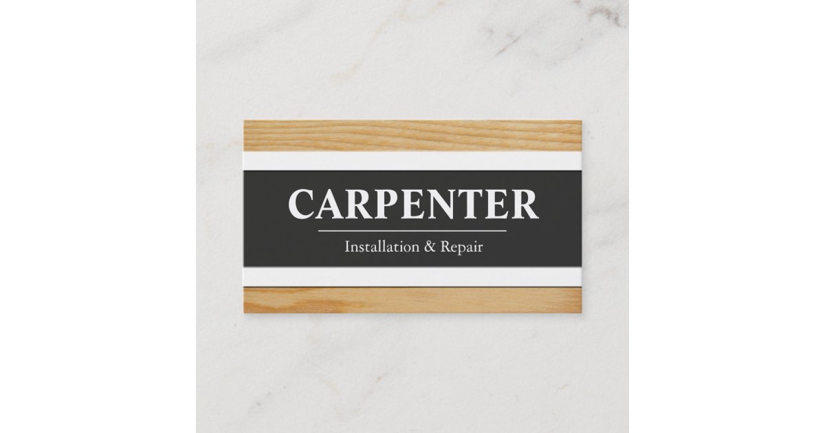 Carpenter Business Cards | Zazzle